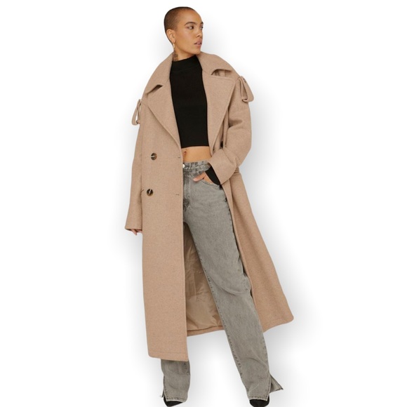 Nasty Gal | Jackets & Coats | Nasty Gal Ultimate Faux Wool Trench Coat ...